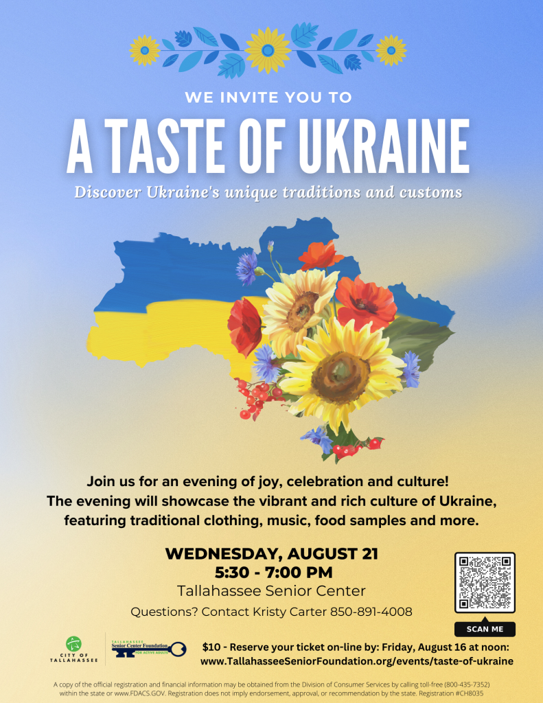 Taste of Ukraine – Tallahassee Senior Center Foundation