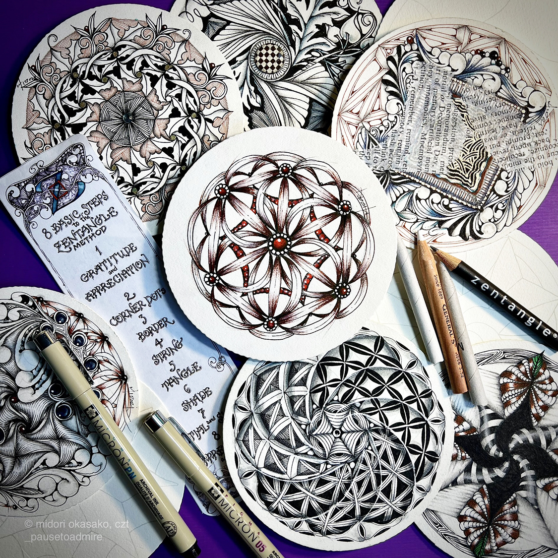 Zentangle – ENCORE Play round on a Zendala – at Optimist Park – Tallahassee Senior Center Foundation